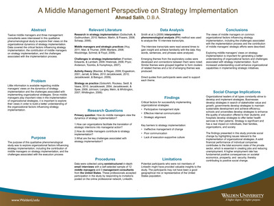 "A Middle Management Perspective on Strategy Implementation" by Ahmad Salih