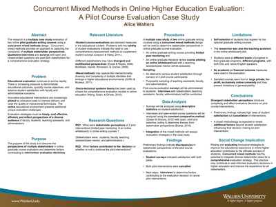 "Concurrent Mixed Methods in Online Higher Education Evaluation: A Pilo ...